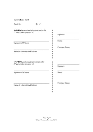 Deed of release | PDF