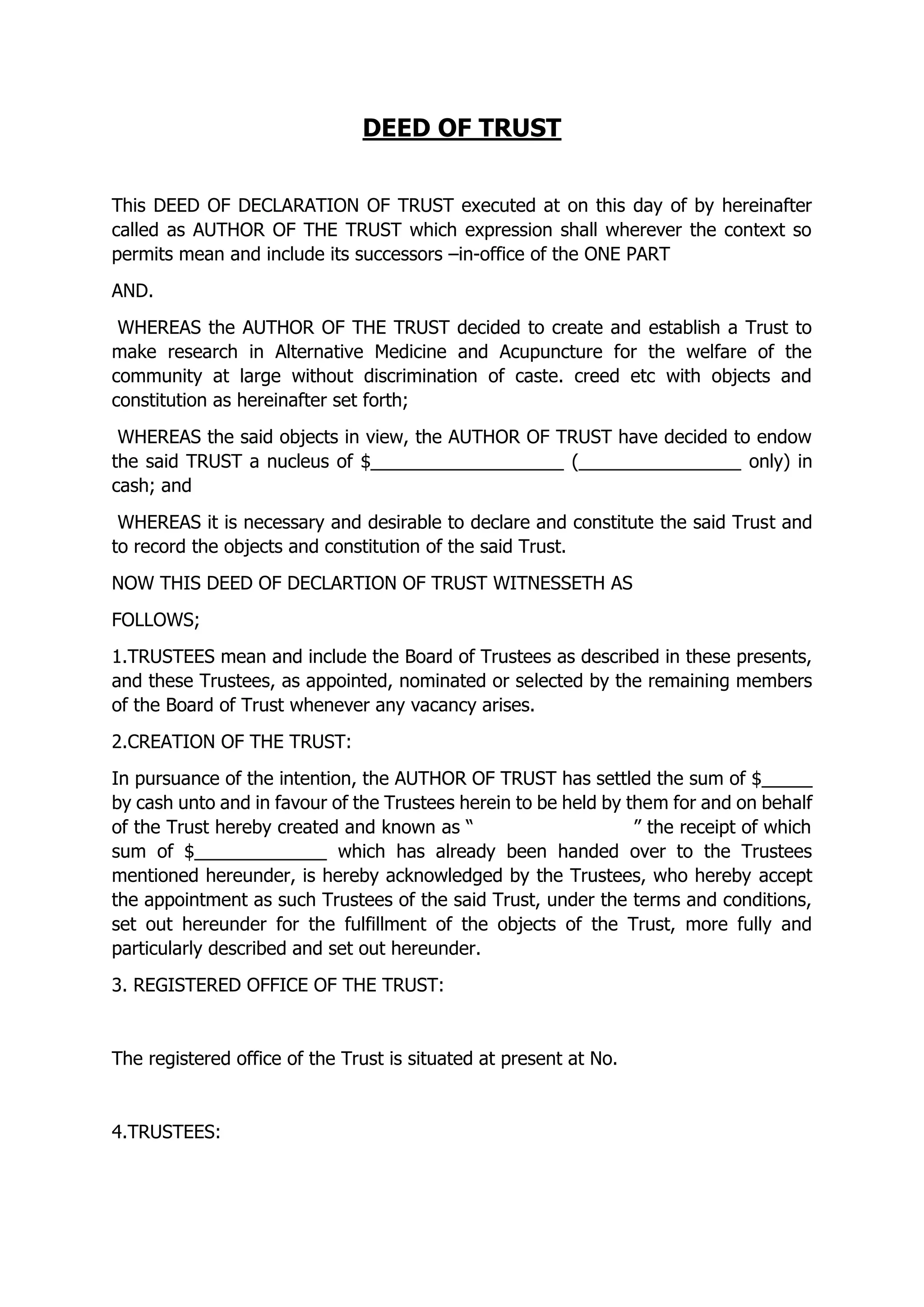 DEED OF TRUST | PDF