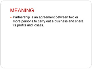 Partnerhip, Partnership Deed, Provisions in absence of deed | PPTX