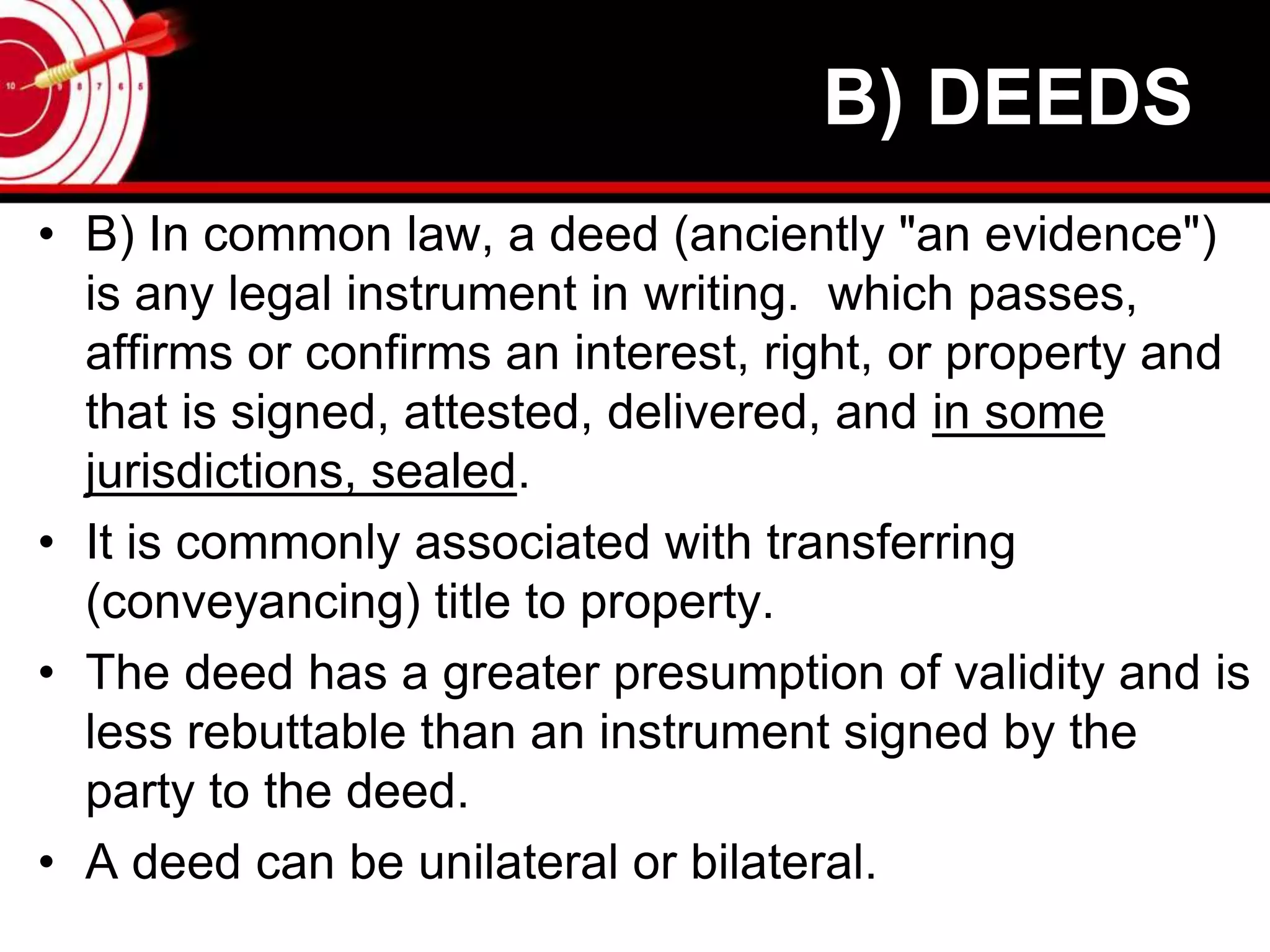 Simple contracts and Deeds- | PPT