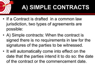 Simple contracts and Deeds- | PPT