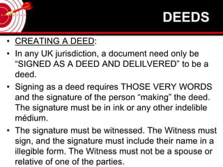Simple contracts and Deeds- | PPT