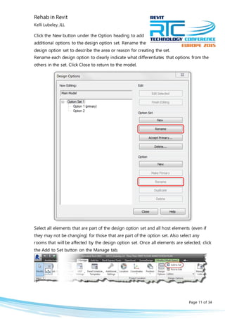 Rehab in Revit - Handout | DOCX | Graphics Software | Computer Software ...
