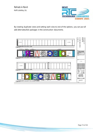 Rehab in Revit - Handout | DOCX | Graphics Software | Computer Software ...