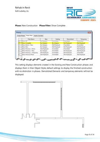 Rehab in Revit - Handout | DOCX | Graphics Software | Computer Software ...