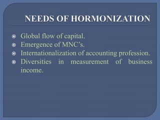 Rationale for harmonization of financial reporting practice around the ...
