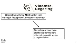 Het handelingsgericht werken decreet leersteun | PPTX