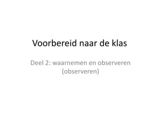 observeren | PPTX