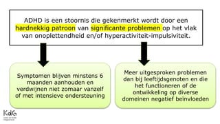 Deel 4 adhd | PPTX | Brain and Nervous System Disorders | Diseases and Conditions