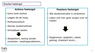 Deel 4 faalangst | PPTX | Mental Health | Diseases and Conditions