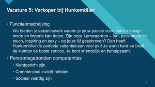 Deel 5, les 3 - Vacatures | PPTX | Resume Writing and Advice | Job Search