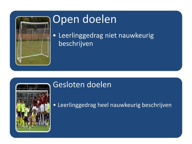 Deel 6 doelen onderscheiden | PPTX