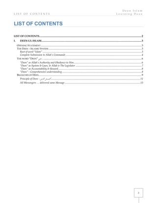 Deen Islamic system | PDF