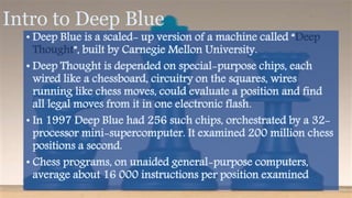 Deep blue and how it works (CHESS) | PPT
