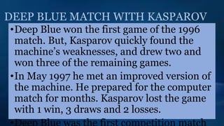 Deep blue and how it works (CHESS) | PPT