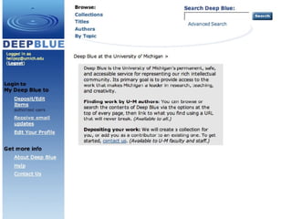 Deep Blue General Presentation | PPT