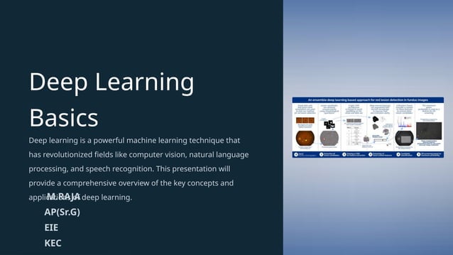 Deep-Learning-Basics-Introduction-RAJA M | PPT