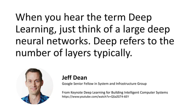Deep Learning, all well but how deep? | PPT