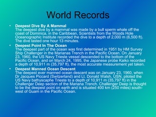 Deep Oceans | PPT