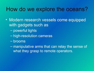 Deep Oceans | PPT