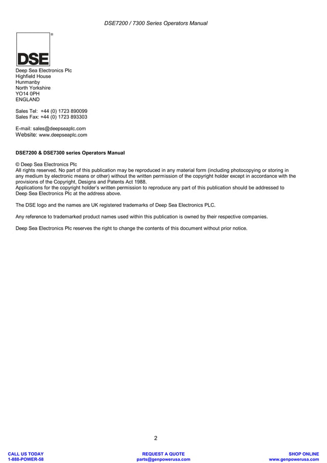 DEEP-SEA-7320-MANUAL.pdf | Computer Peripherals | Computing