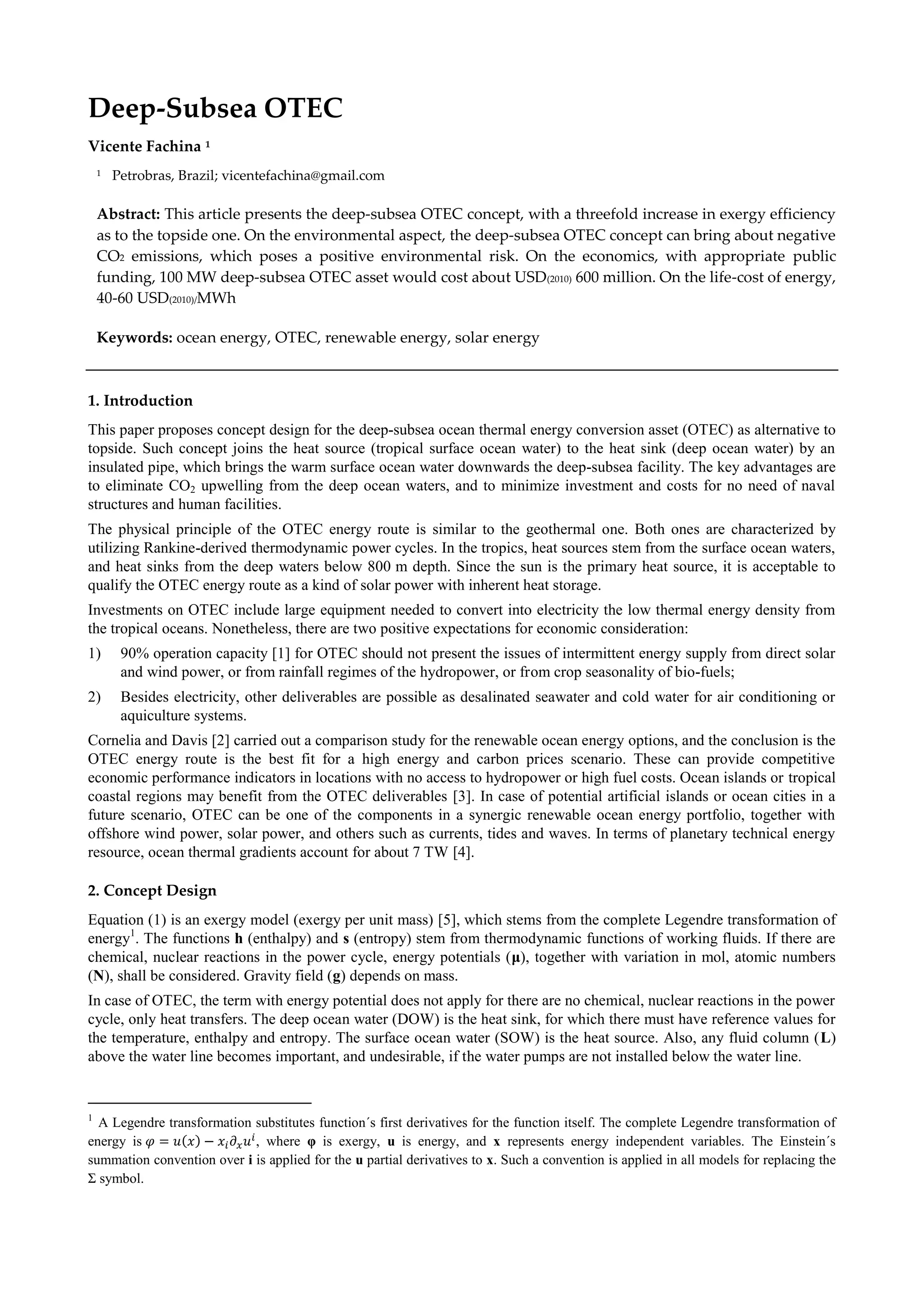 Deep subsea OTEC | PDF | Power and Energy Industry | Industries