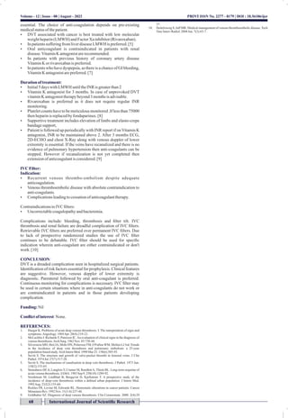 Deep Vein Thrombosis | PDF