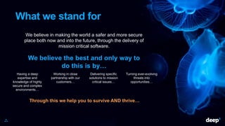 Deep3 - Mission Critical Software | PPTX
