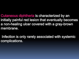Corynebacterium diphtheria clinical diagnosis | PPT