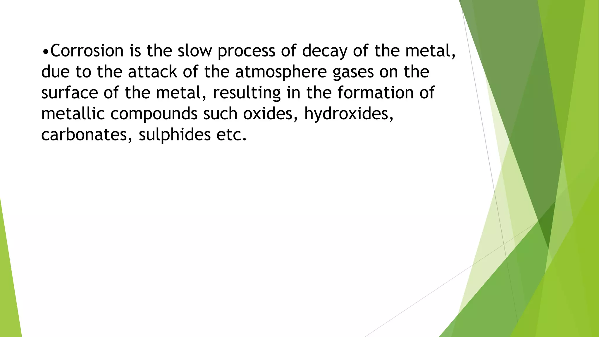 Corrosion | PPTX | Chemistry | Science