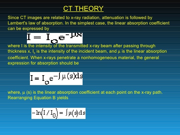 CT ITS BASIC PHYSICS