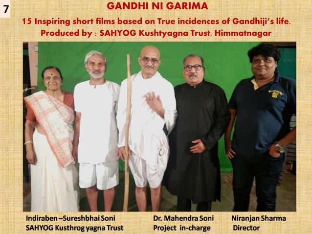 Deepak antani Actor as Mahatma Gandhiji | PPTX