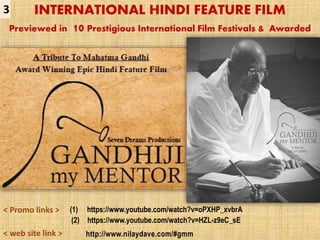 Deepak antani Actor as Mahatma Gandhiji | PPTX