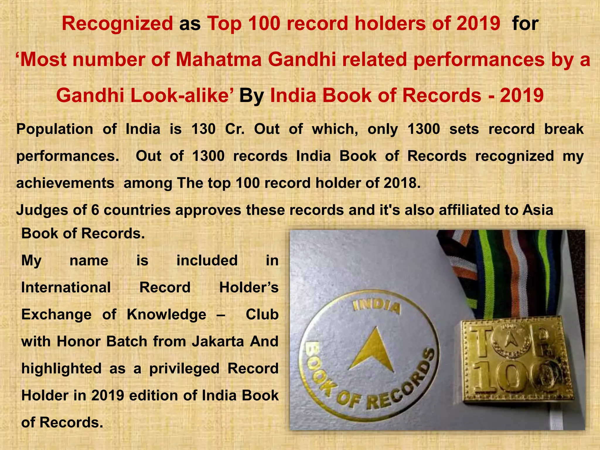 Actor as Gandhiji - Deepak Antani | PPSX | Television | Entertainment