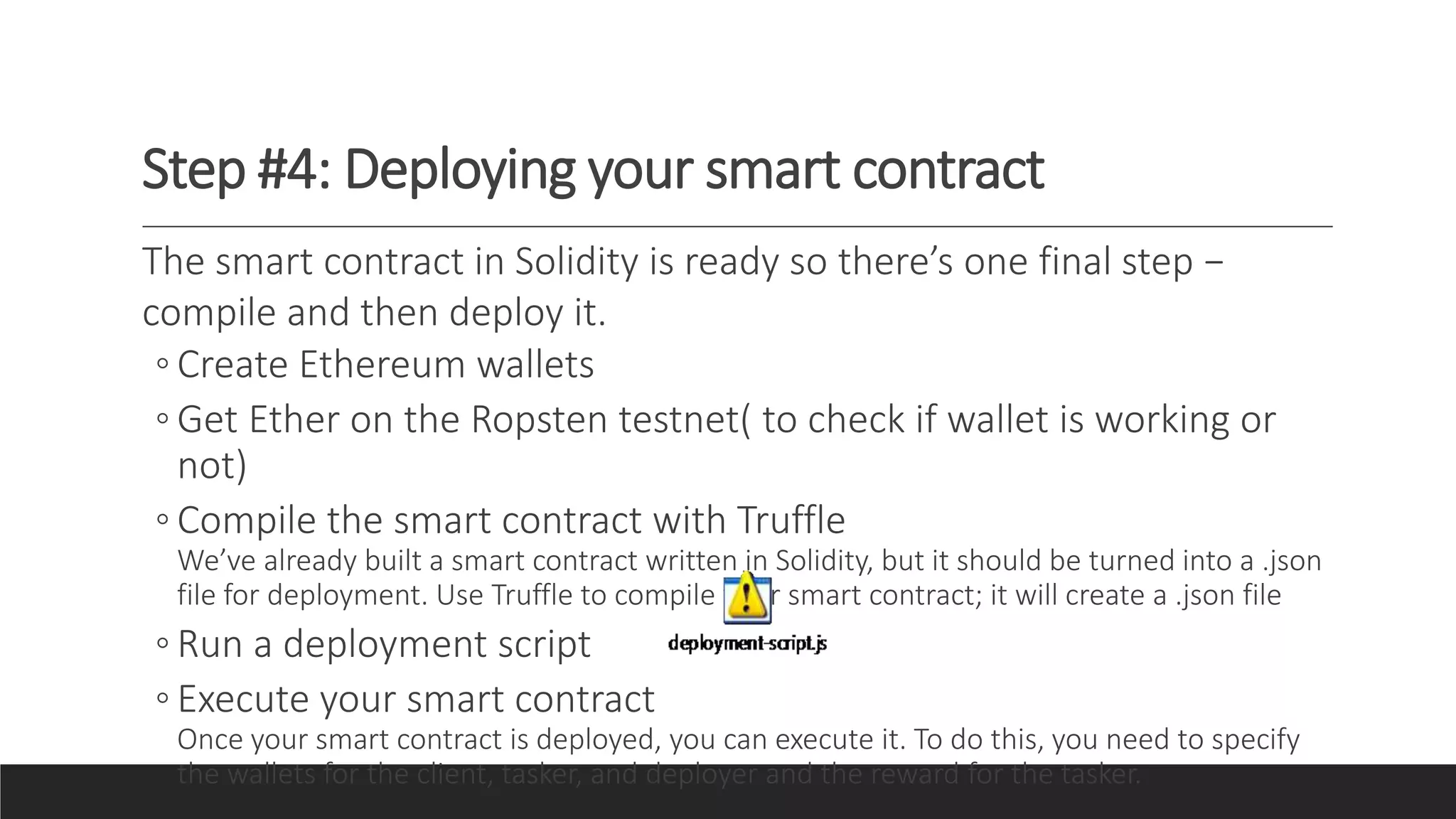 Creating Smart Contract | PPT | Free Download
