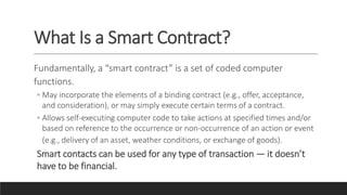 Creating Smart Contract | PPT
