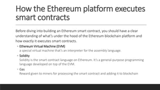Creating Smart Contract | PPT