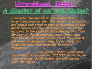 flood - a destructive calamity | PPTX