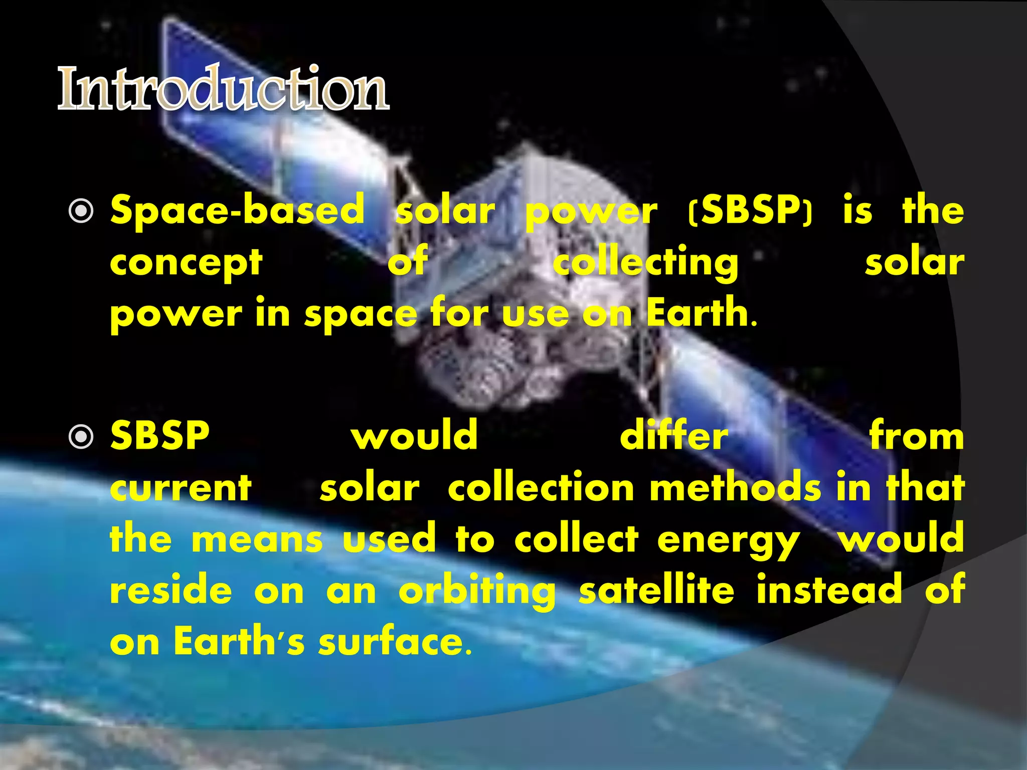Space based solar power system | PPTX