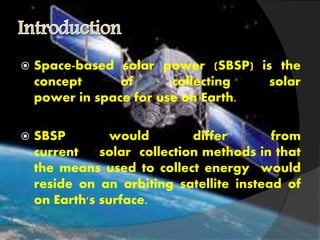 Space based solar power system | PPTX