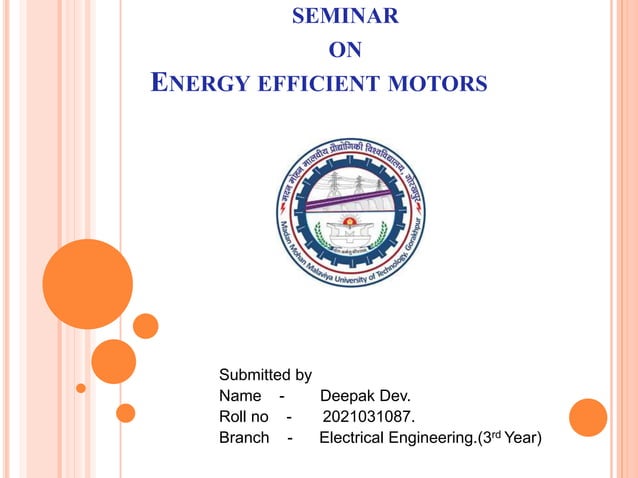 deepak dev.pptx energy efficient motors ppt | PPT