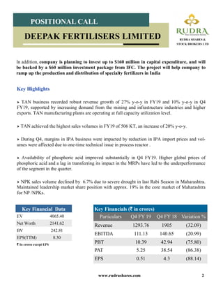 Deepak fertilizers ltd | PDF