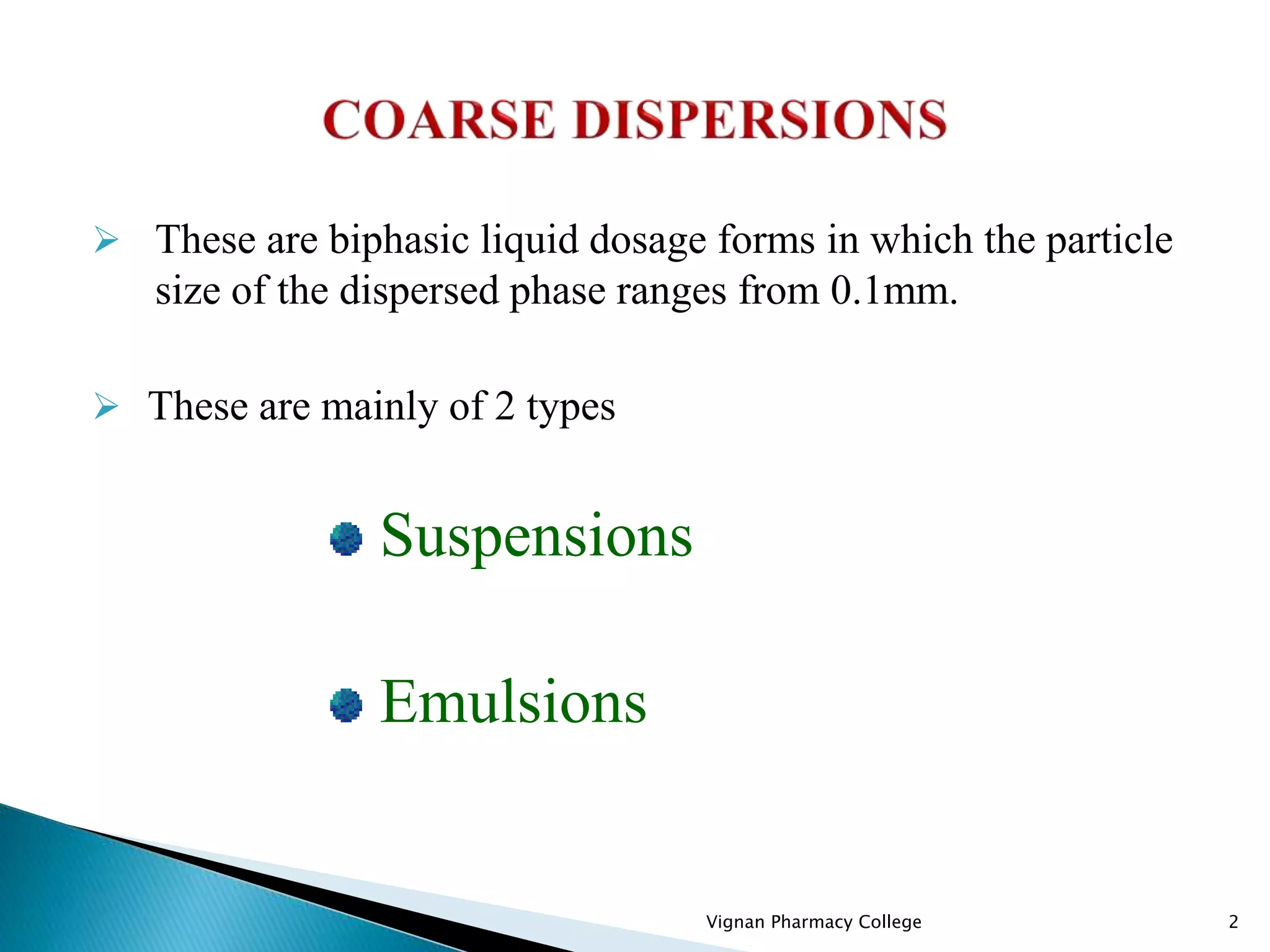 Pharmaceutical Suspensions and Emulsions | PPTX
