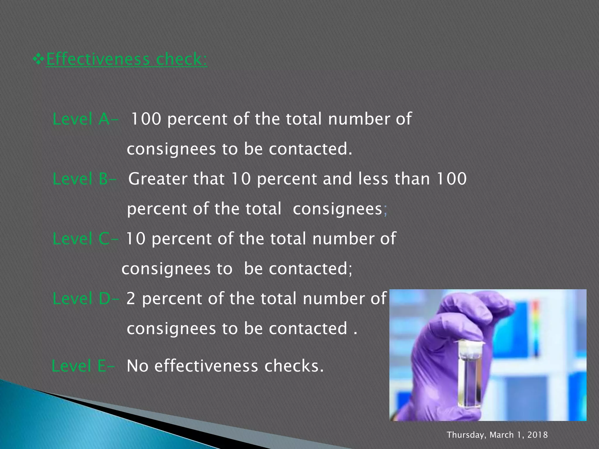 handling of pharmaceutical product recall | PPTX
