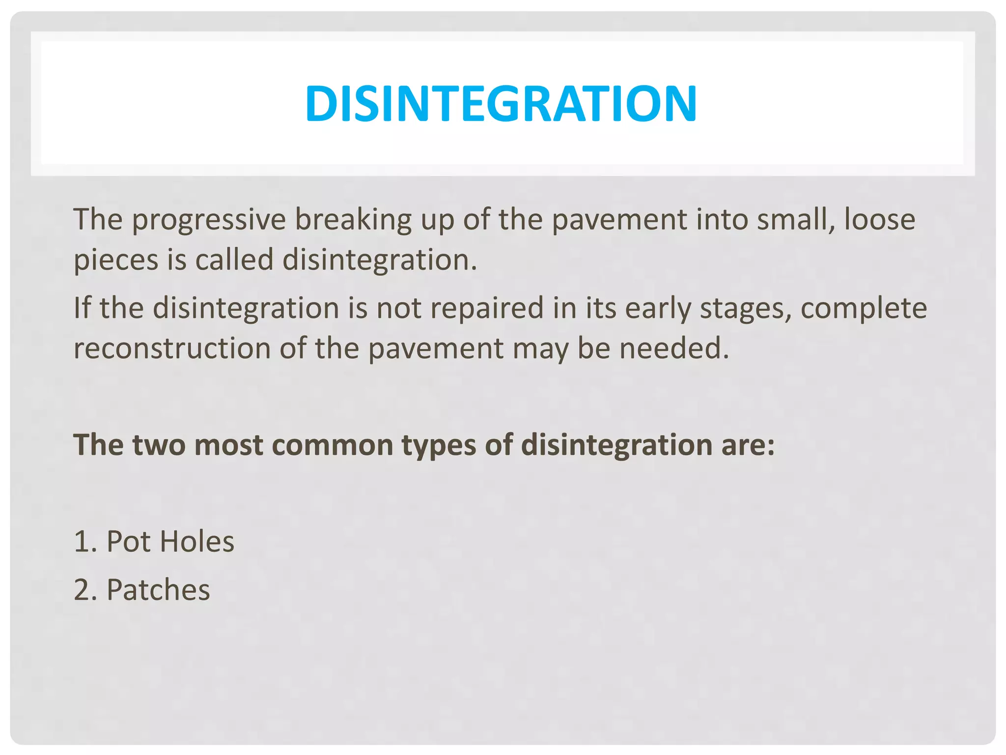 Highway failure & their maintenance ppt | PPTX
