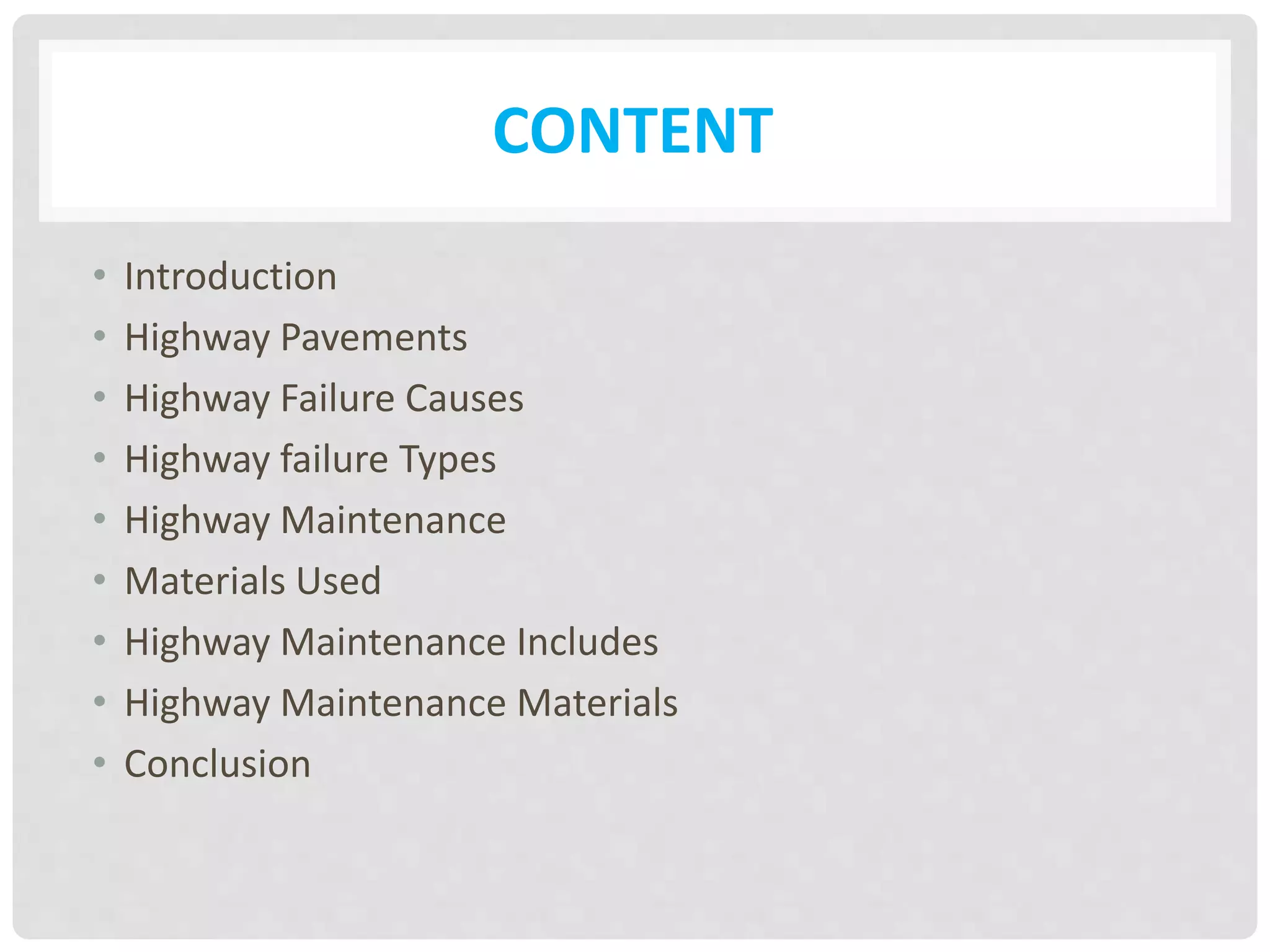 Highway failure & their maintenance ppt | PPTX