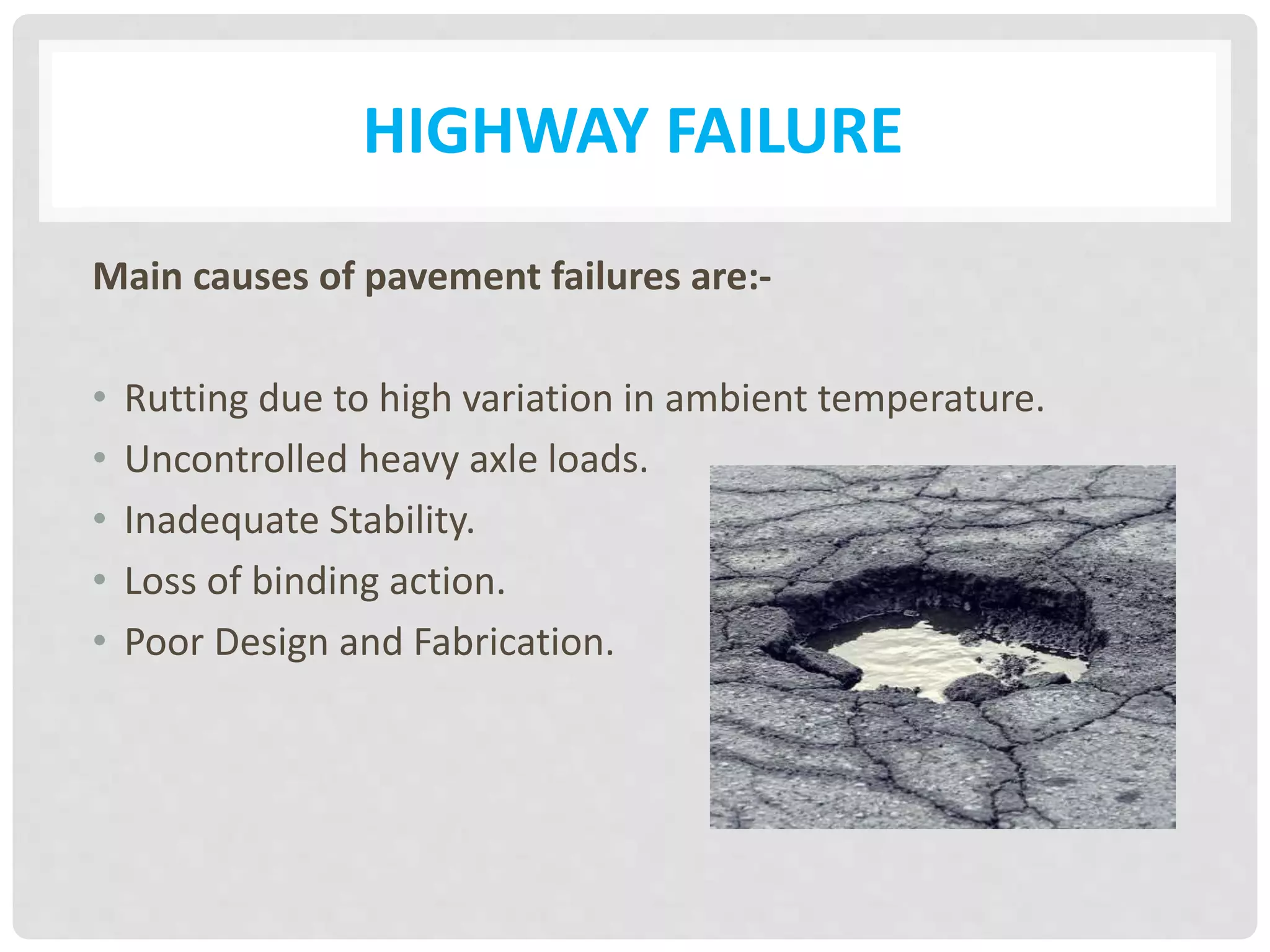 Highway failure & their maintenance ppt | PPTX