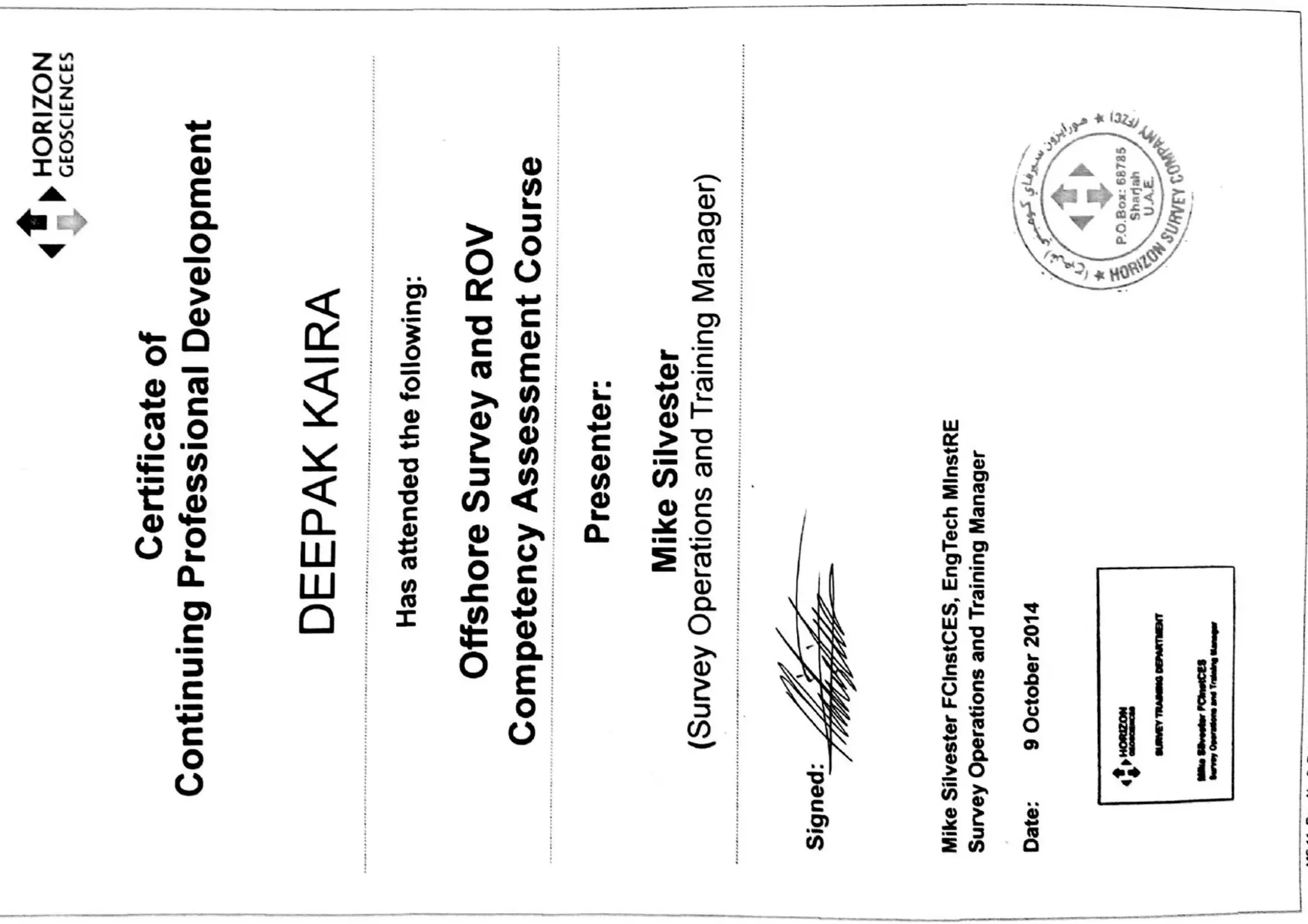 Survey Party Chief/ Sr. Survey engineer competency assessment ...