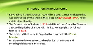 Power and position of Rajya Sabha .pptx