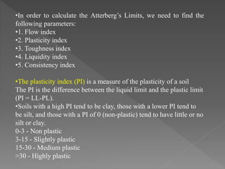 Goetechnical lab tests, atterberg limits tests | PPTX